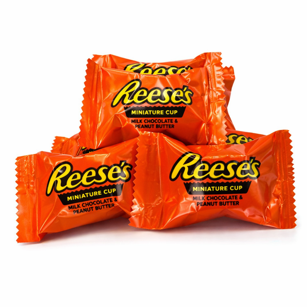 Reese's Milk Chocolate Peanut Butter Miniature Cups – Individually Wra ...