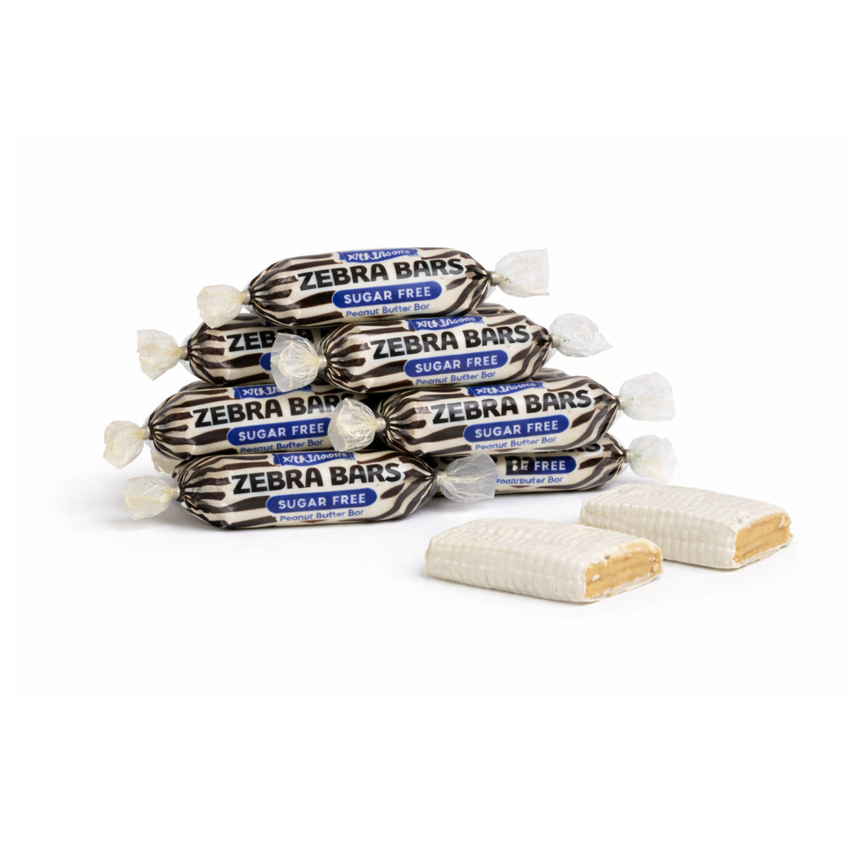 Atkinson's Zebra Peanut Butter Bars – Sugar Free – Bulk Value Bag ...